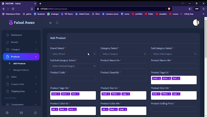 Manage both frontend and backend with laravel project by Faisal_khan21 | Fiverr