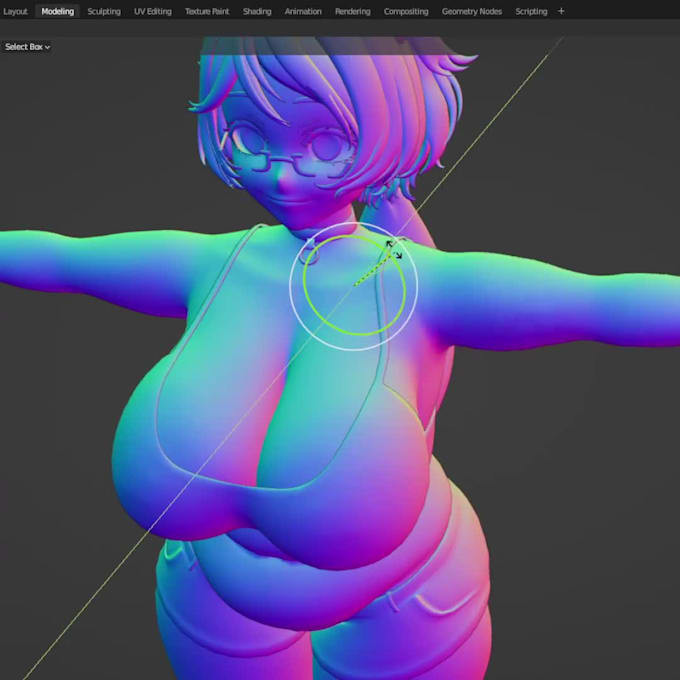 Create, edit, fix rig, blendshape, weight paint 3d model for vrchat, vrm, vrchat by Ahbastudio ...