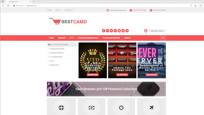 Create a professional website for iptv reseller store by Younex64 | Fiverr