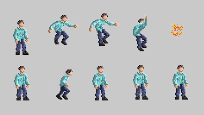 Create pixel art character, pixel sprite, pixel art illustration and ...