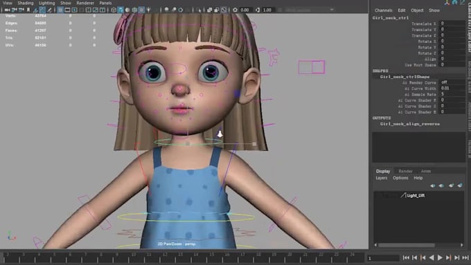 Blender 3d rigging, topology avatar, character 3d, model ue5 rig, maya, unity by Sakarara | Fiverr