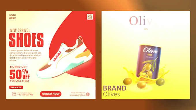 Create social media post animated for facebook and instagram ads by ...