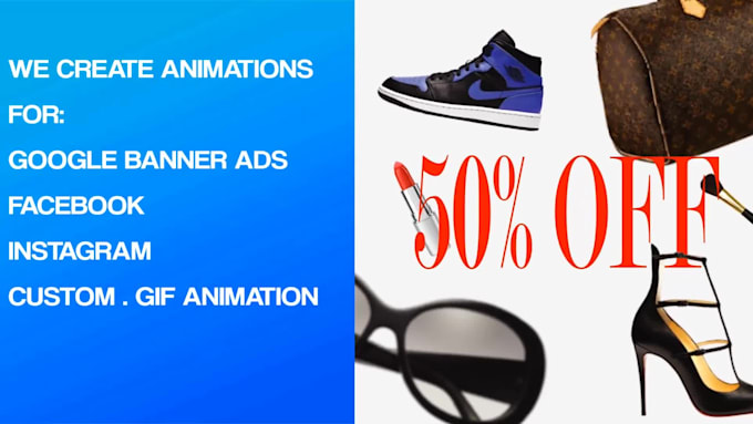 Create animated banner, ads or image gif for you by Lahherstudios | Fiverr