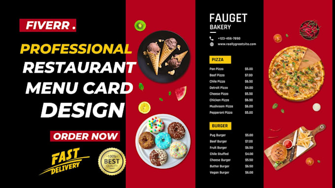 Design restaurant food menu, visiting card,flyer for your restaurant by ...
