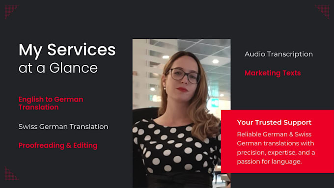 Translate english to german or swiss german with precision by ...