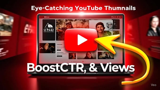 Professional custom youtube thumbnails for any niche by Sidradeem | Fiverr