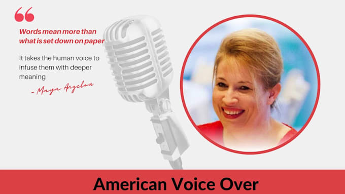 Record a professional american female voice over phone message by ...