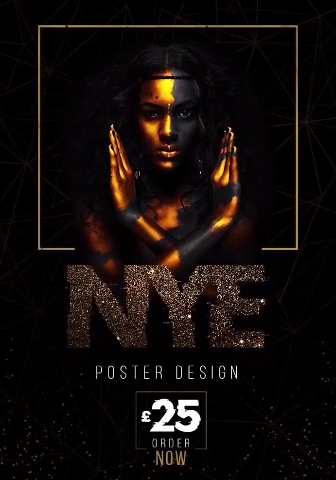Design your nye poster by Favimb | Fiverr