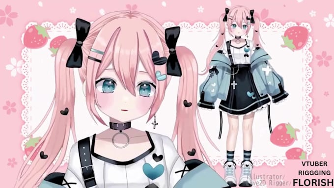 Rig 2d vtuber, riging vtuber, riging live2d commission vtuber pour ...