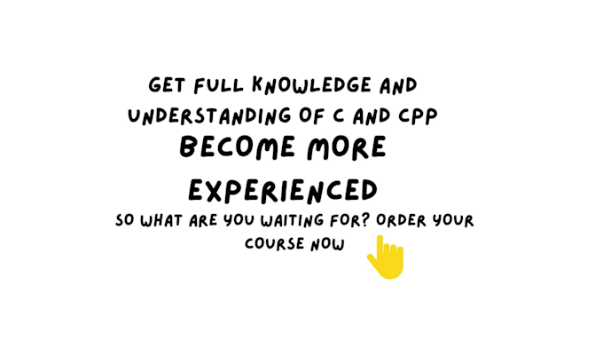 Learn programming in cpp and c language by Arhammirker389 | Fiverr Learn programming in cpp and c language by Arhammirker389 | Fiverr