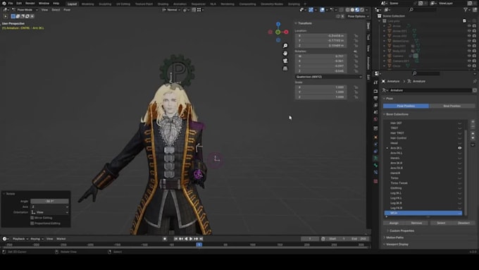 Fix unreal engine 5 control rig, face blendshape keys, ik fk rig arm ...