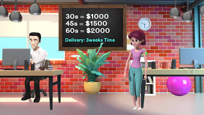 Create professional 3d animation explainer video for your brand or ...