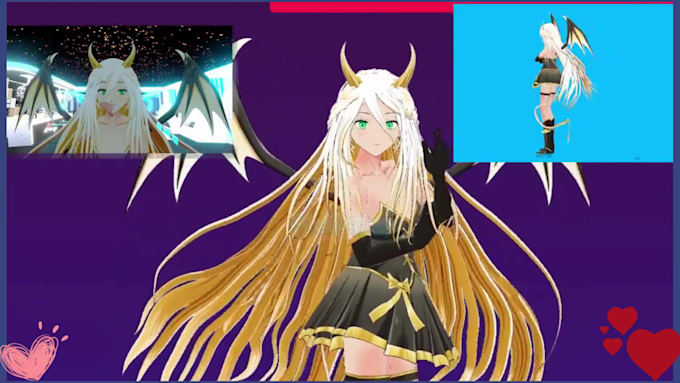 Do live2d 3d, chibi anime vtuber character vrchart avatar model ...