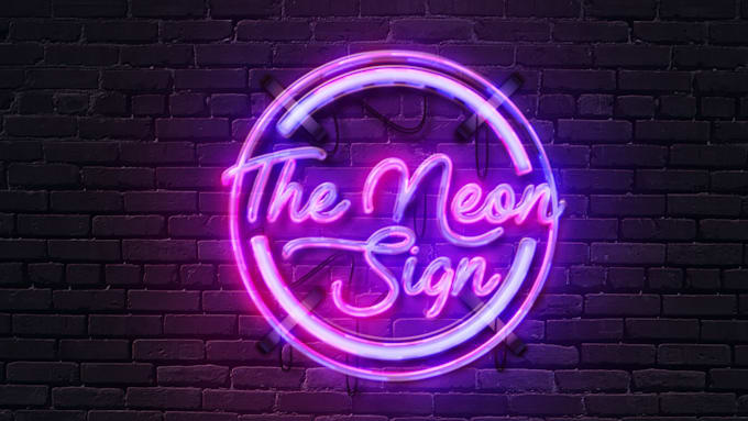 Make 3d neon sign light intro for your logo or textmake custom 3d neon ...
