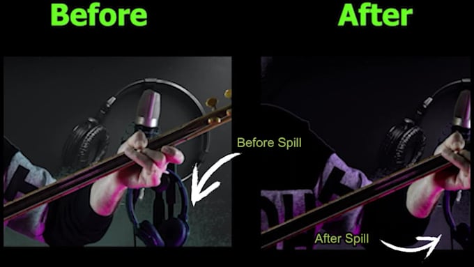 Remove green screen spill and reflection from your video by ...