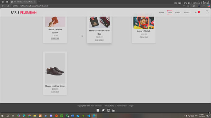 Hand code a professional responsive landing page by Faris_dh | Fiverr