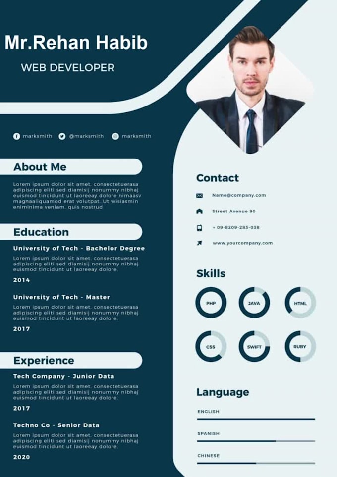 Summarize,edit,design,optimized,formatting your professional resume or ...