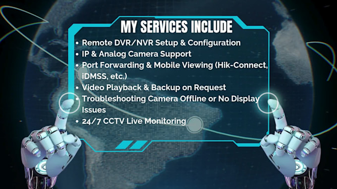 Provide cctv live monitoring and expert remote configuration support by ...
