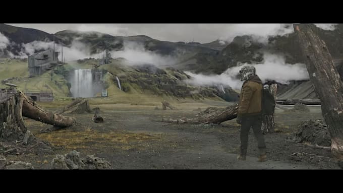 Do vfx compositing cleanup fire rain gun shot color multiphases ...
