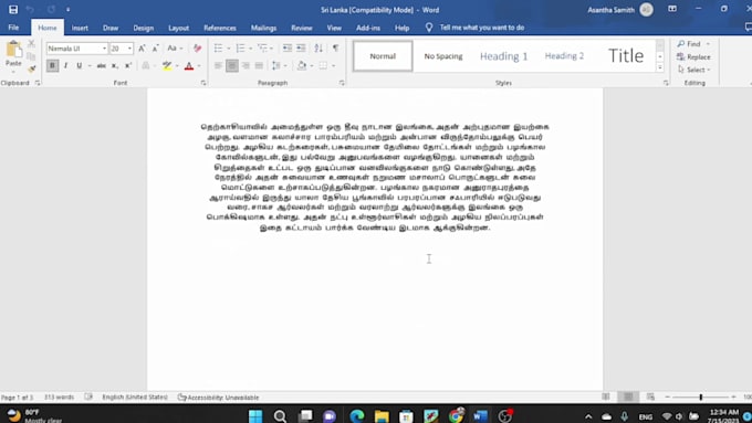 Provide a high quality english to sinhala translation by Asanthasamith ...
