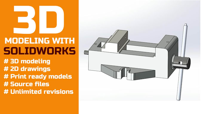 Do 2d and 3d models using solidworks by Malindu_sarith | Fiverr