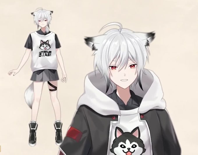 Draw and rig live2d vtuber model, 2d vtuber model, 2d vtuber rigging ...