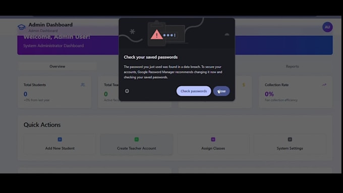 A complete school management system with admin and student panel by ...