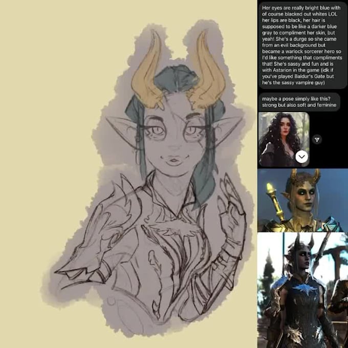 Create character art of your oc or ttrpg character by Evermoorarts | Fiverr