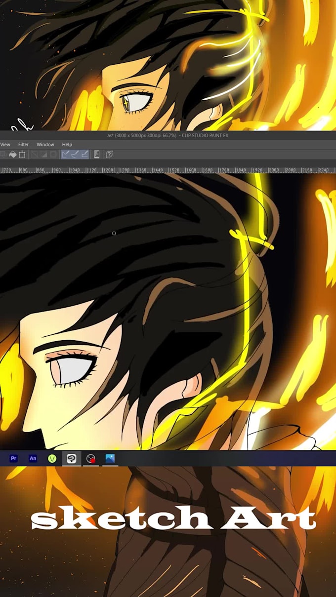 Draw a character for your webcomic in anime style by Nayon_ap299 | Fiverr