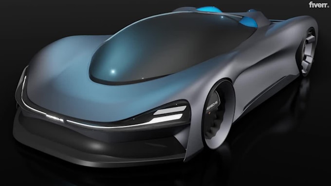 3d model a perfect car design and make realistic renders by Michaela ...