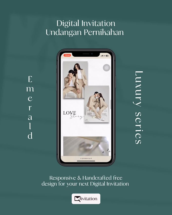 Create website digital invitation by Qivitation | Fiverr