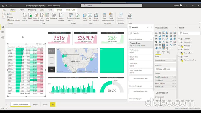 Create reports dashboards in excel power bi with power query charts ...
