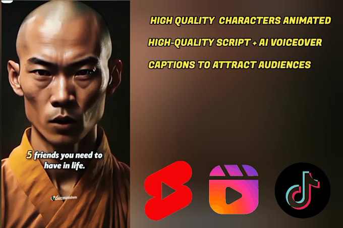 Make 100 viral animated character youtube shorts, instagram reels ...