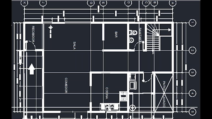 Draw a 2d autocad plan for student by Hassanoubair | Fiverr