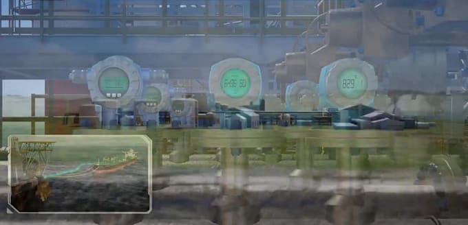 3d oil and gas animation, oil drilling illustration, offshore animation ...