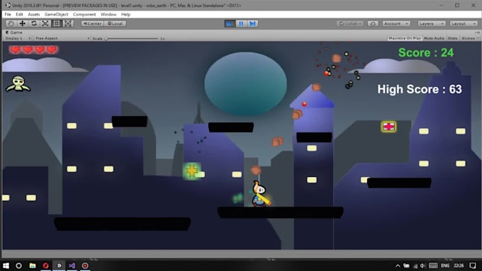 Create a 2d game simple game for you by Gray_dragneel | Fiverr