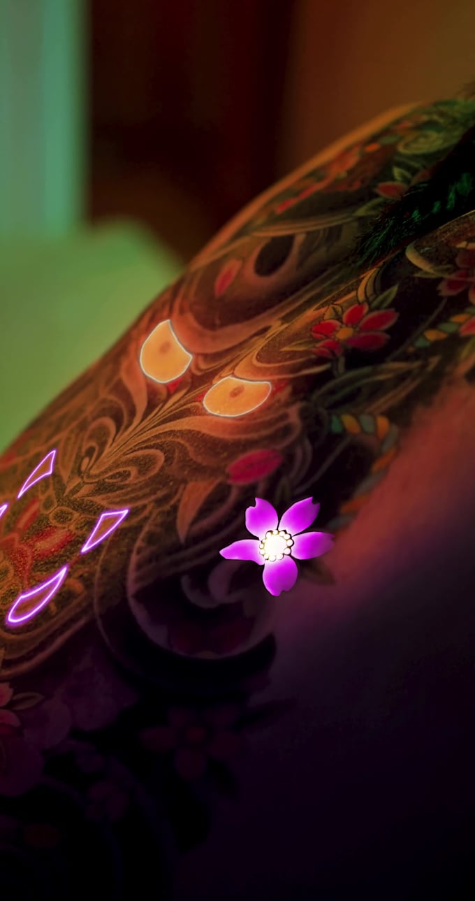 Add glow lines to your tattoo video by Skoofy09 | Fiverr