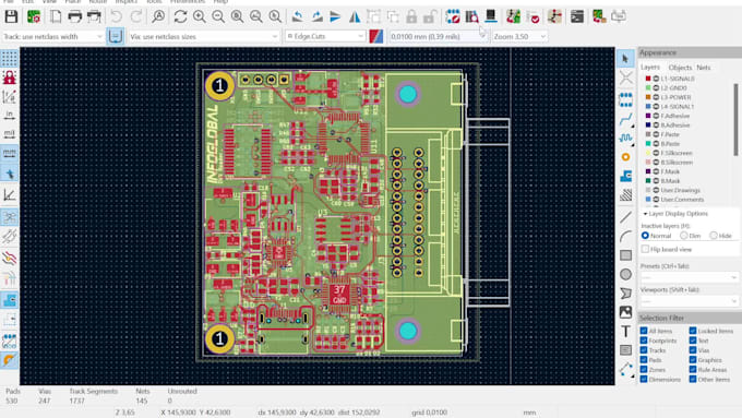 Design professional pcb schematic and layout in kicad eda by ...