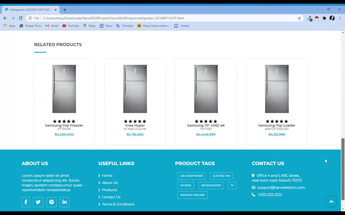 Develop responsive website template using html css by Adnannawaz001 | Fiverr