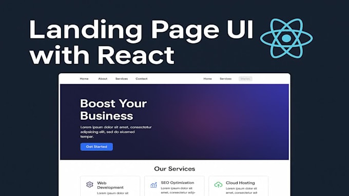 Build a professional react website or landing page by Manikandans___4 ...