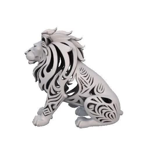 Cruixie 3d lattice animal model custom stl file 2d engineering drawing ...