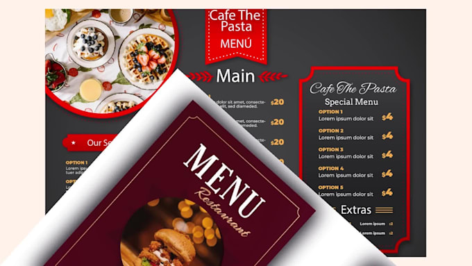 Do menu design, food menu, restaurant menu, price list by ...
