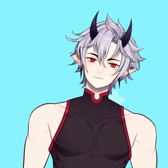 Design custom live2d vtuber model or anime rig model for vtuber facerig ...