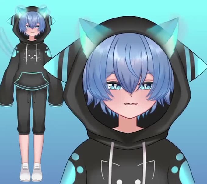 Create live2d model vtuber model live2d rigging vtuber rigging pngtuber ...