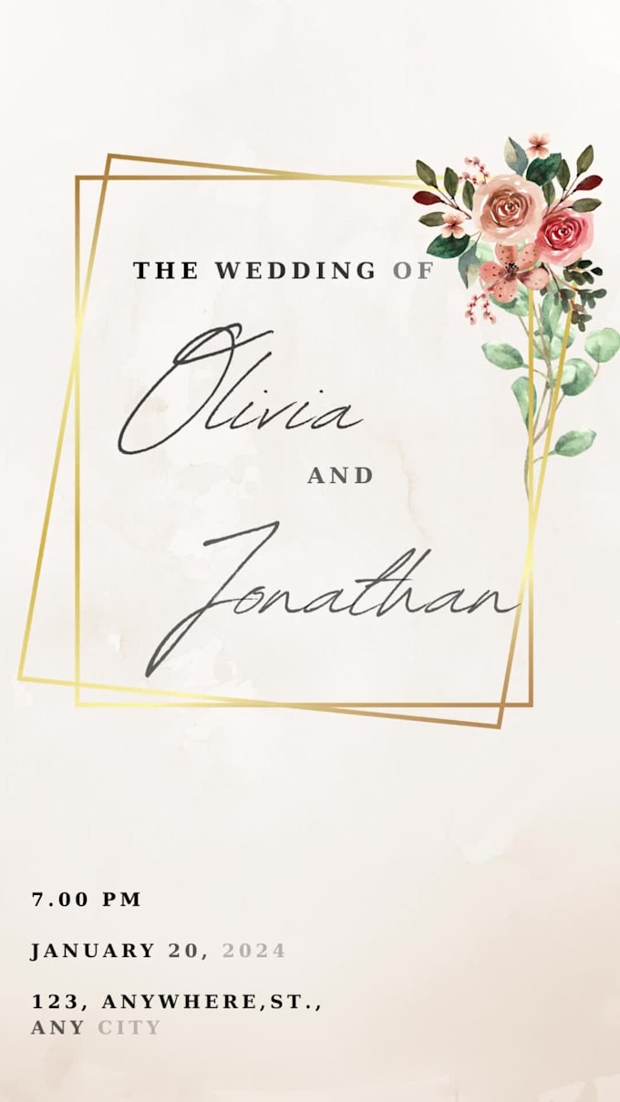 Create aesthetic invitation cards by Arima_dc23 | Fiverr