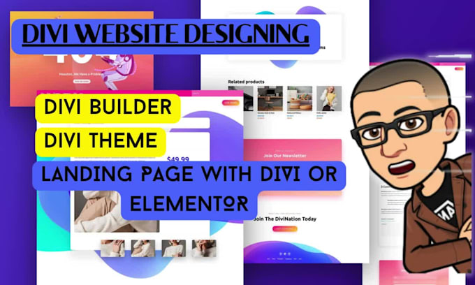 Design build an attractive landing page with divi or elementor by Yerrefo | Fiverr