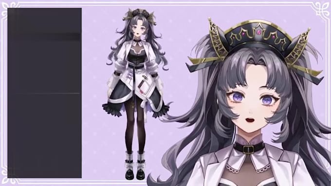 Draw and rig live2d vtuber model, vtuber commission, png vtuber model ...