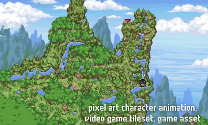 Do 2d pixel art tileset top down pixel art game assets tile map sprite ...