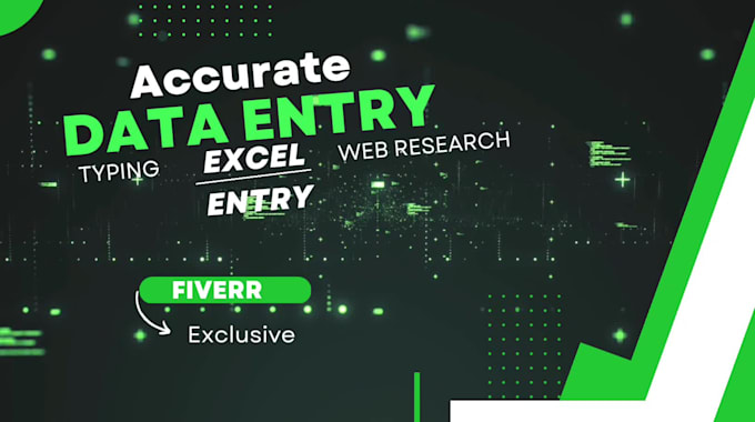 Fast and accurate data entry typing for you by Howardbenjamain | Fiverr