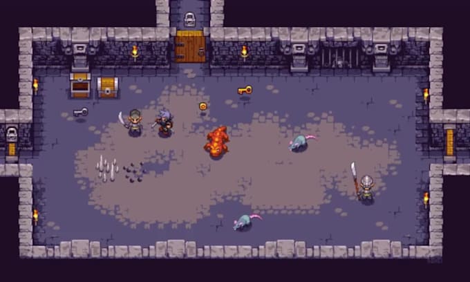 Do pixel art background, rpg game environment, top down tileset, pixel ...